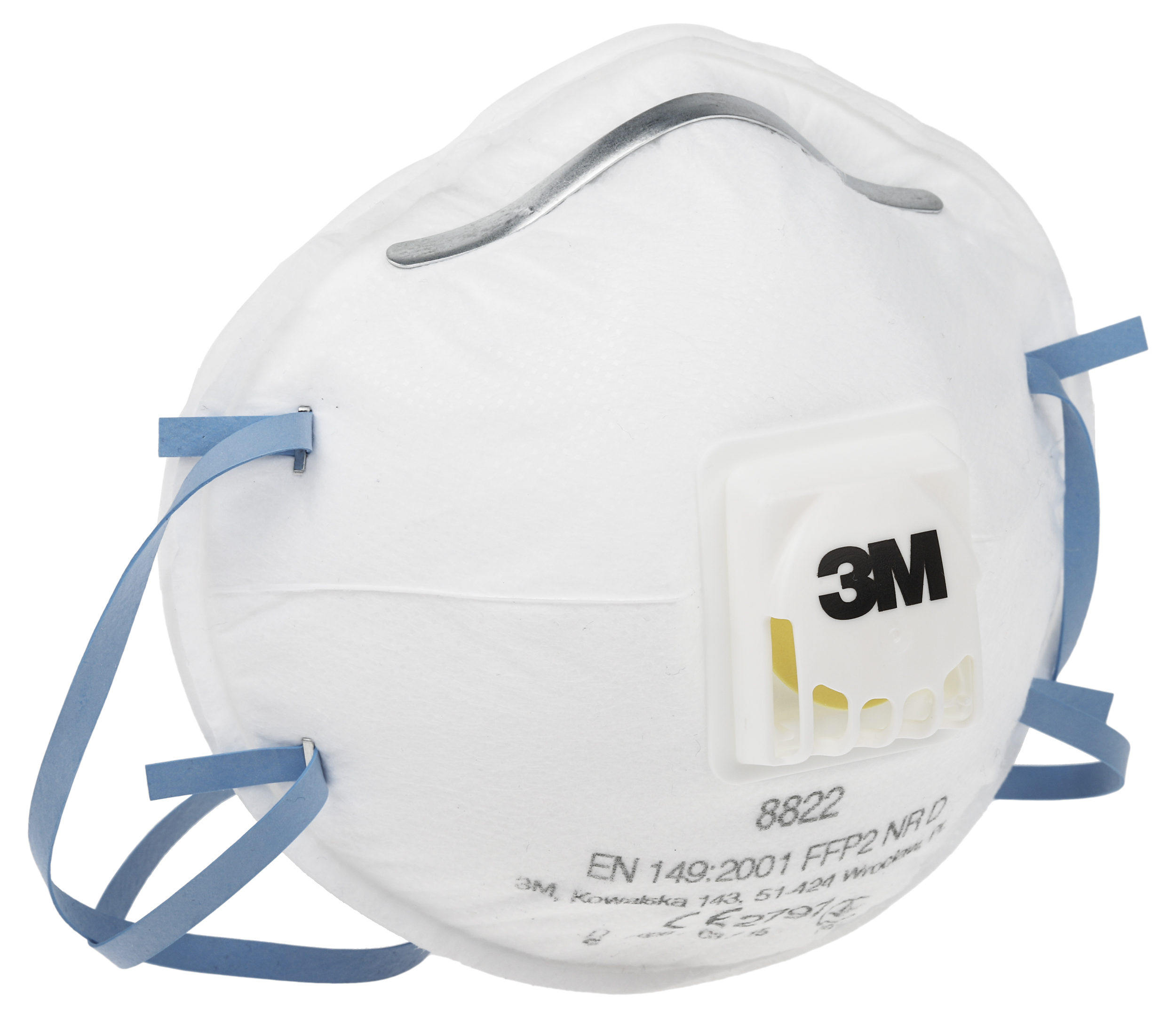 3M 8822 | 3M 8000 Series Disposable Face Mask for General Purpose Protection, FFP2, Non-Valved ...
