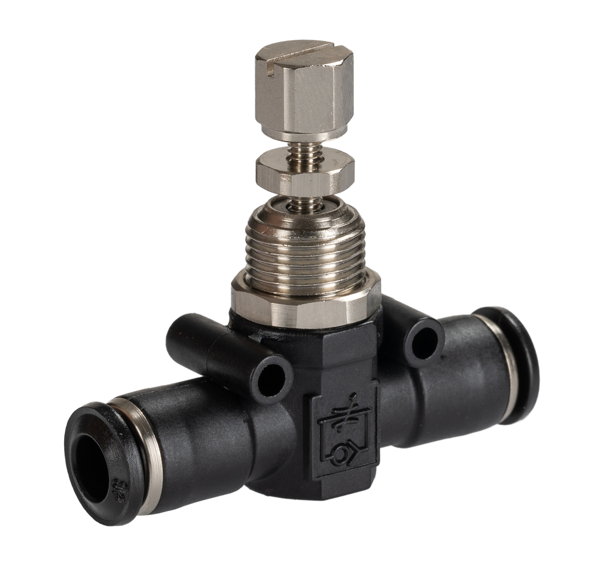 RS PRO Tube Flow Regulator, 推入式 6mm Tube Inlet Port x 推入式 6mm Tube ...