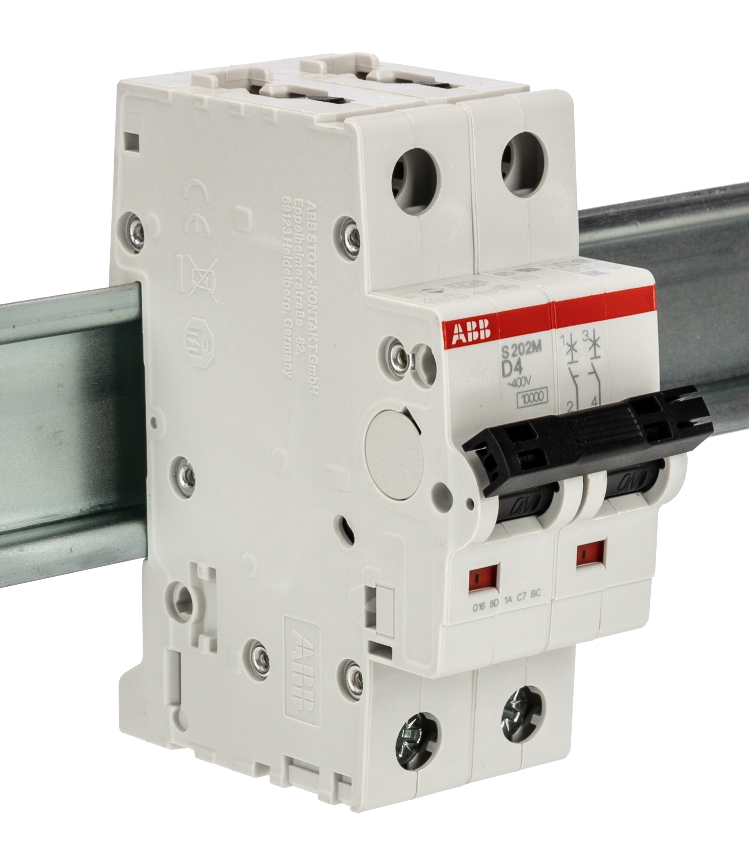 2CDS272001R0041 S202M D 4A - 15 KA | ABB System Pro M Compact S200M MCB, 2P, 4A Curve D | RS