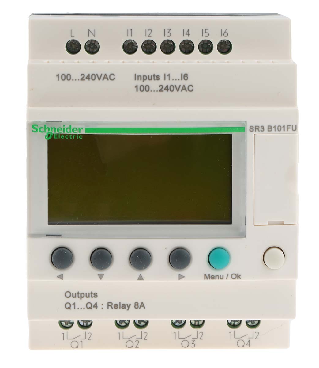 SR3B101FU | Schneider Electric Zelio Logic Smart Series Logic Module, 100 → 240 V ac Supply ...