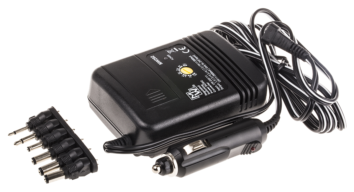 Minwa Car Charger 12 24V dc Input 1.5 12V dc Output Plug In 2A RS