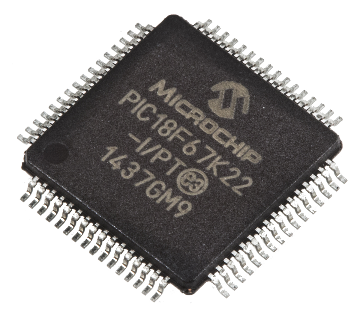 Microchip PIC18F67K22-I/PT, 8bit PIC Microcontroller, PIC18F, 64MHz, 1 kB, 128 kB Flash, 64-Pin ...