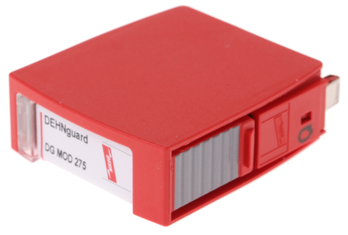 DG MOD 275 | Dehn, DG Surge Protection Plug 275 V ac, 350 V dc Maximum Voltage Rating 40kA ...