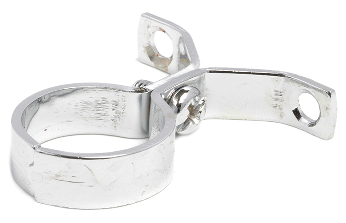 RS PRO Chrome Plated Brass Silver Pipe Clamp 152mm x 20mm RS