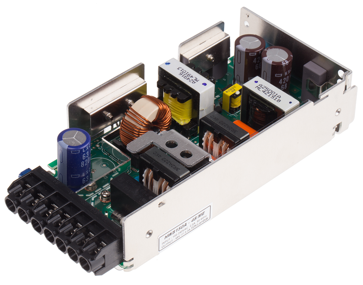 TDK-Lambda Switching Power Supply, HWS-150A-48/ME, 48V dc, 3.3A, 158W, 1 Output, 120 → 370 V dc ...