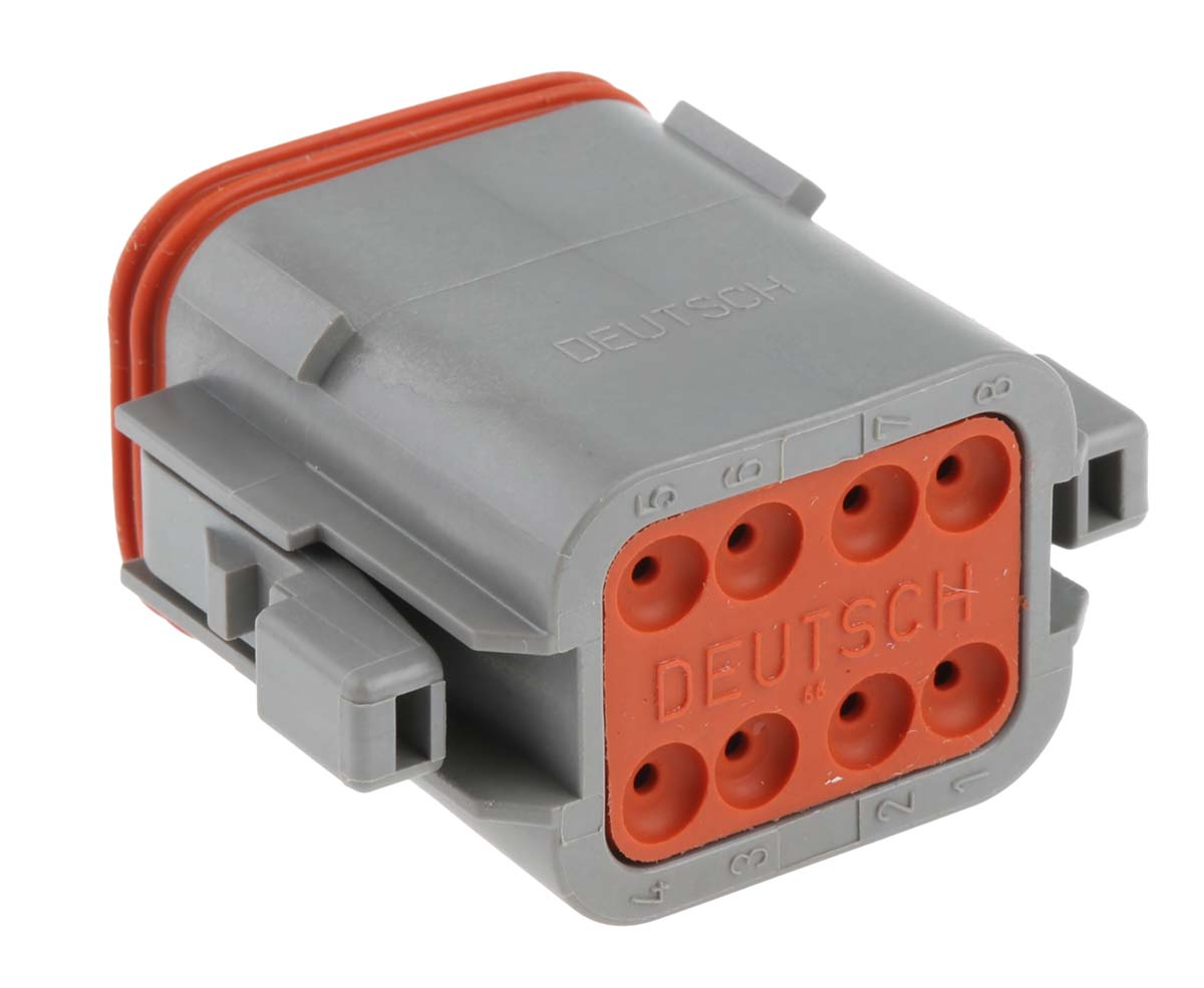 DT06-08SA | Deutsch, DT Automotive Connector Plug 8 Way | RS