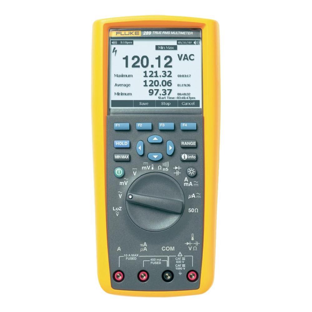 FLUKE 289/EUR | Fluke 289 Handheld Digital Multimeter, True RMS, 10A ac Max, 10A dc Max, 1000V ...