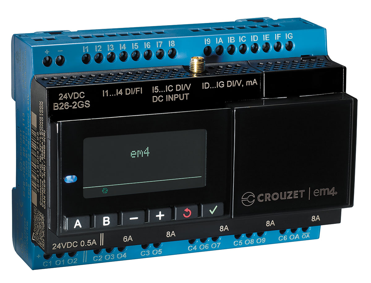 88989102 | Crouzet em4 Series PLC CPU for Use with nanoPLC | RS
