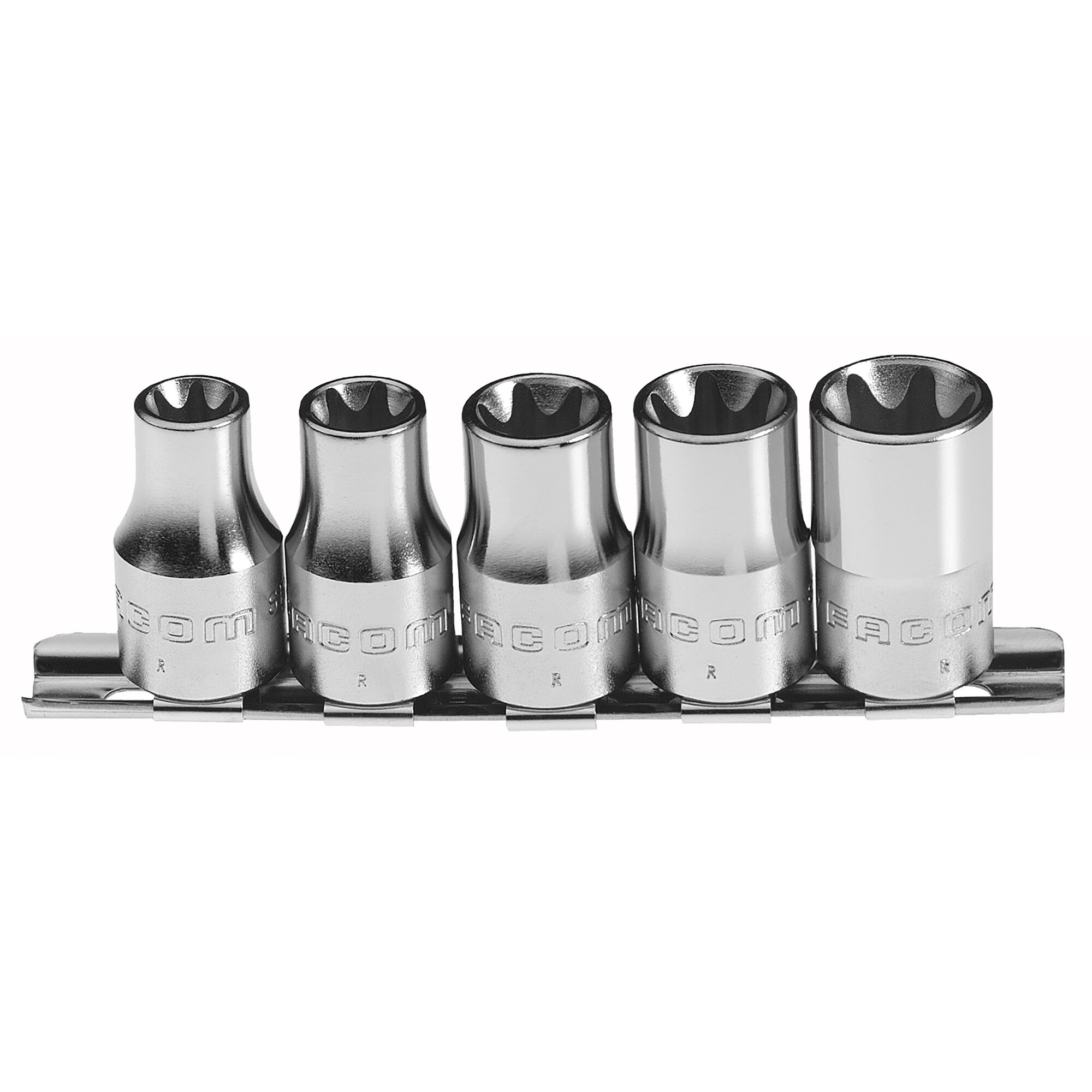 RTX.40 Facom 6 Piece Metric 1 4 in Standard Socket Set Torx RS