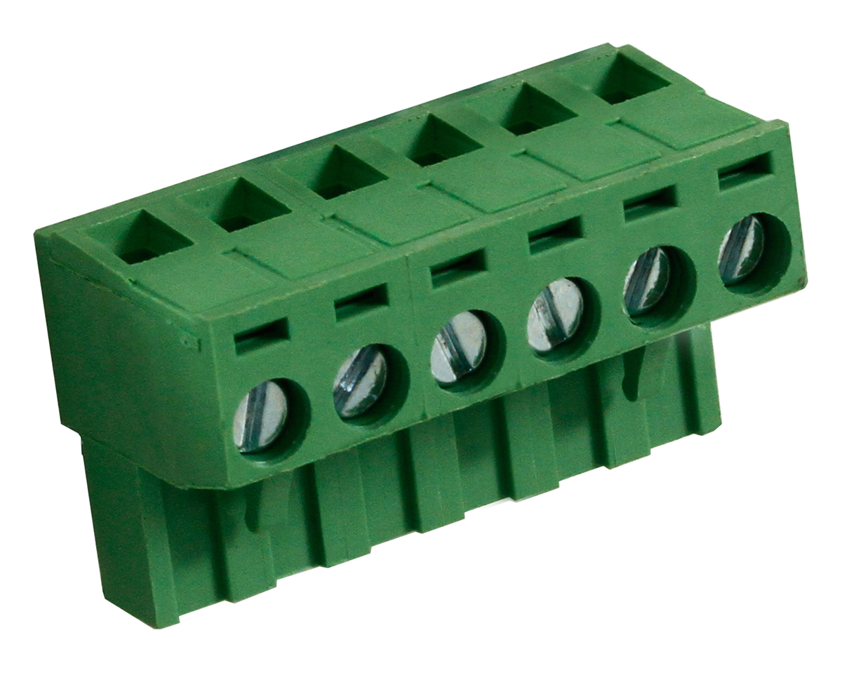 RS PRO, 5.08mm Pitch, 6 Way, Right Angle, Pluggable Terminal Block ...