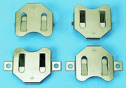 2990 | Keystone Coin Cell Battery Contact, Flat Bottom Contact | RS