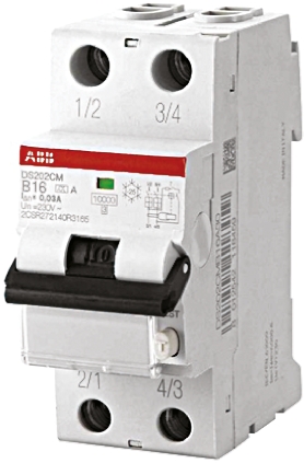 2CSR252140R1164 DS202C C16 A30 | ABB 16A 2P RCBO, 30mA C型剩余电流动作断路器, 240V, DS202C系列 ...