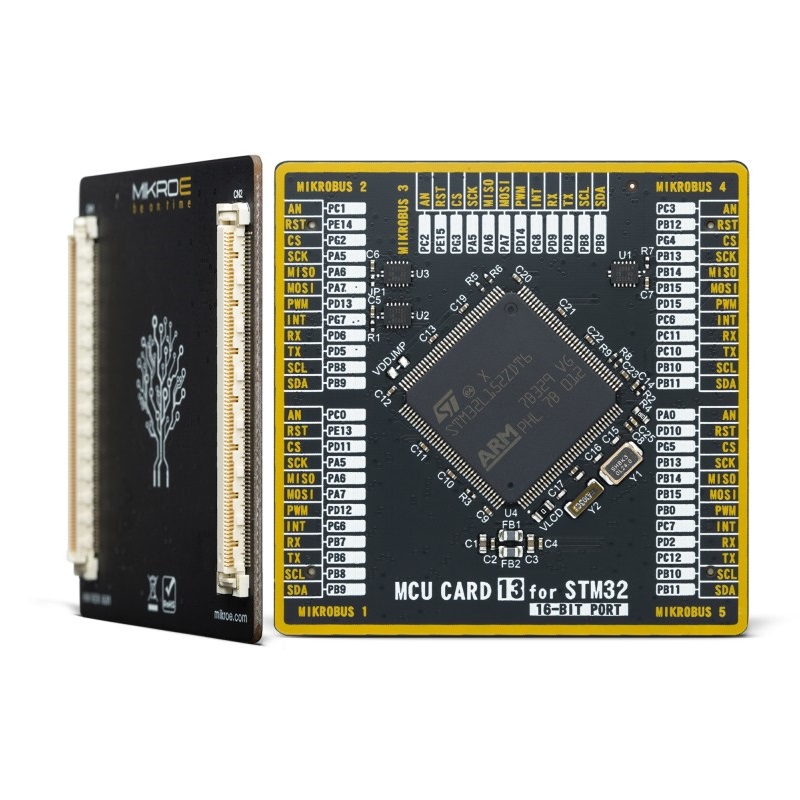 Mikroe 4646 Mcu Card 13 For Stm32 Stm32l152zd Microcontroller