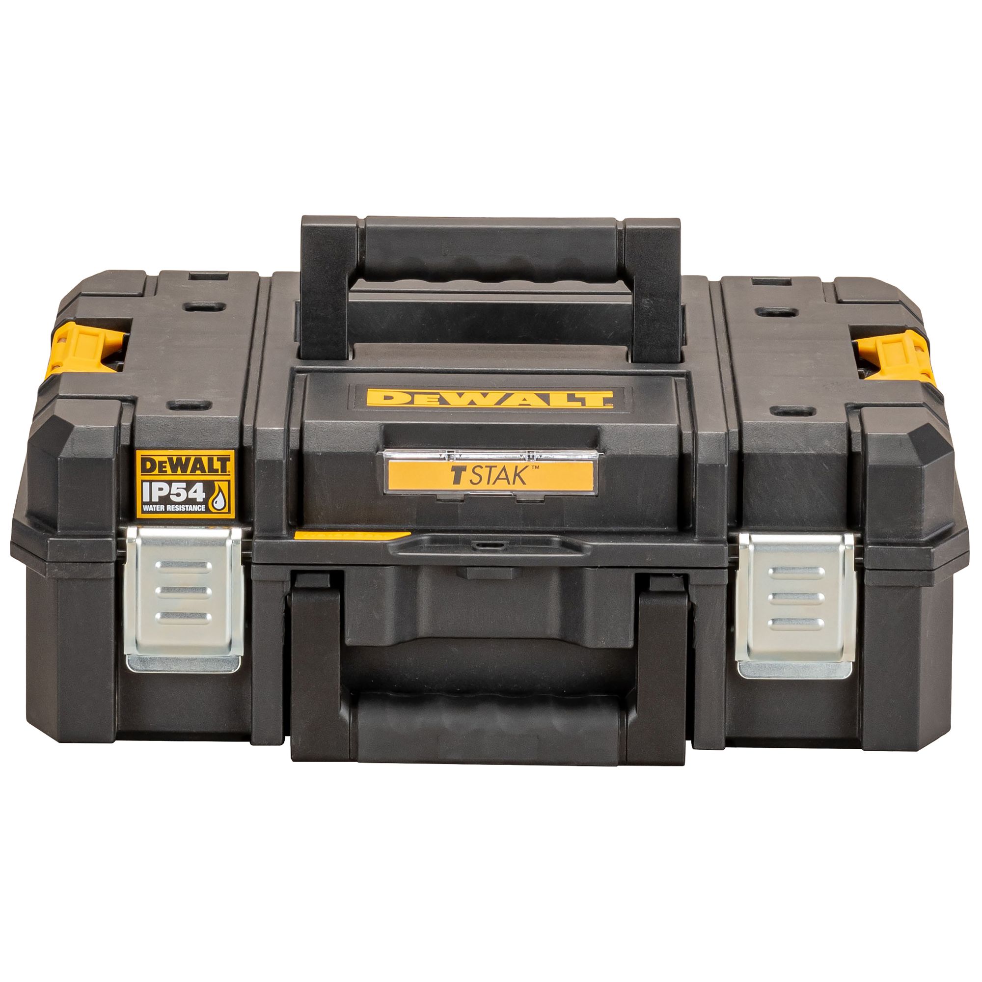 DWST83345 1 DeWALT TSTAK Shallow Box Plastic Tool Box 440 x 440 x 162mm RS
