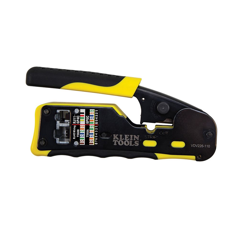 VDV226 110 Klein Tools VDV226 Crimp Tool for RJ11 Connectors RJ12 Connectors RJ45 Connectors RS