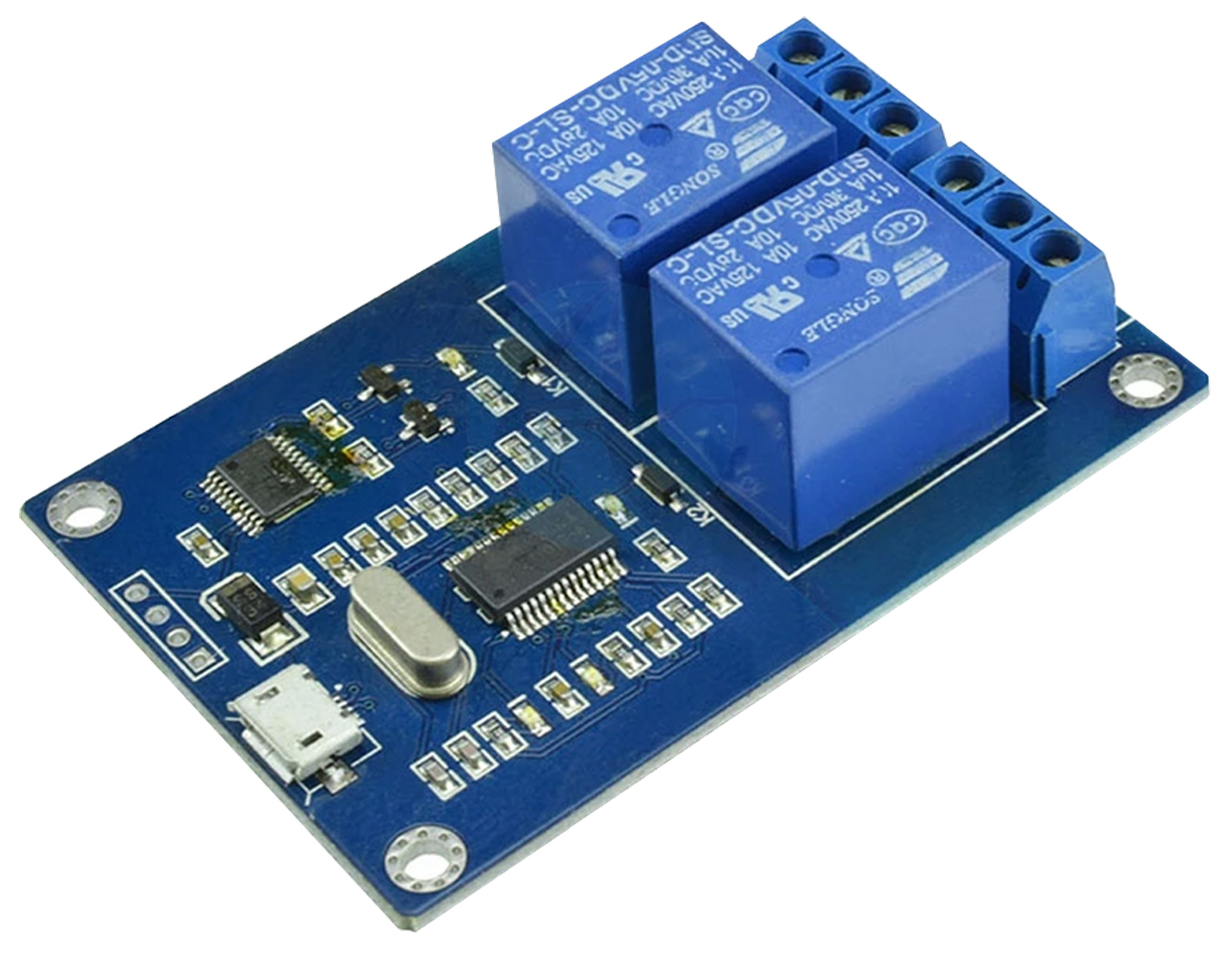Seeit USB-RELAY02 Relay for Relay Control Card for Arduino, AVR, PIC, Raspberry Pi, TTL | RS