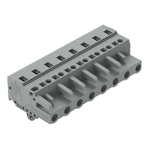 231-208/008-000 | WAGO 231 Series Pluggable Connector, 8-Pole, Female, 8-Way, Panel Mount, Snap ...