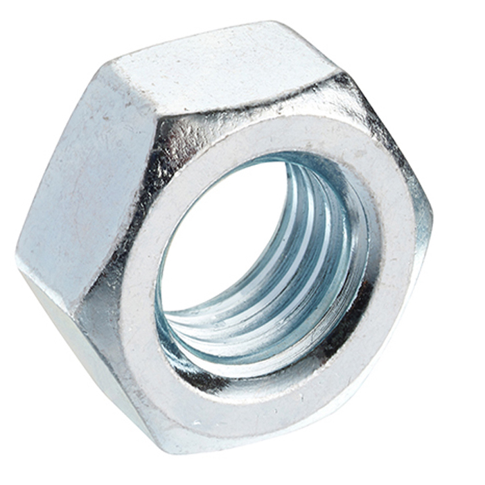 RS PRO, Bright Zinc Plated Steel Hex Nut, DIN 934, M22 | RS