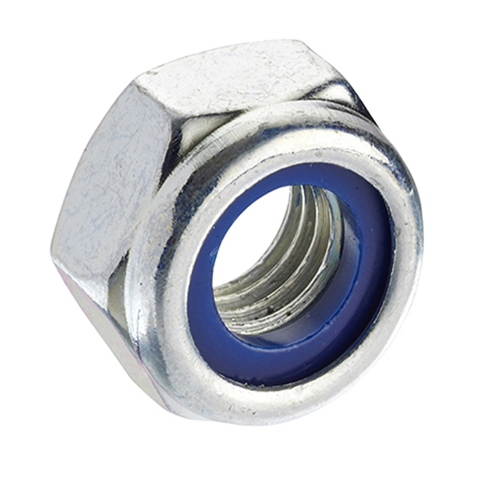 RS PRO, Bright Zinc Plated Steel Hex Nut, DIN 985, M18 | RS
