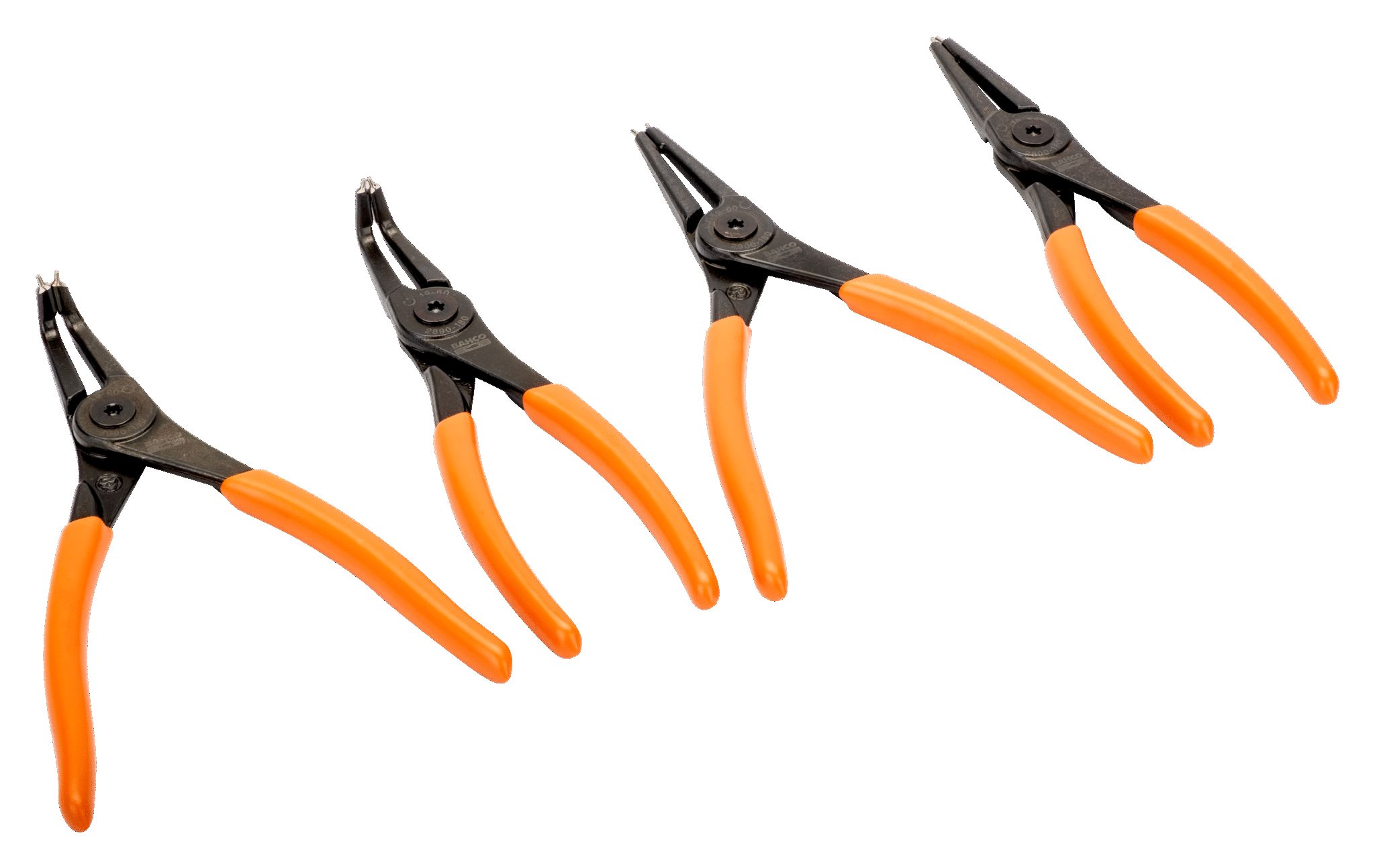 Bahco 28 29 S4 4 Piece Circlip Plier Set 250 mm Overall