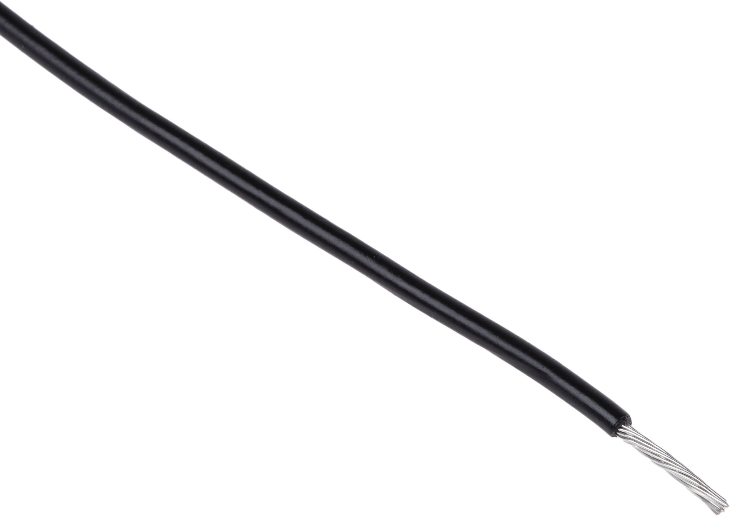 RS PRO Black 0 5 Mm Equipment Wire 20 AWG 16 0 2 Mm 100m PVC