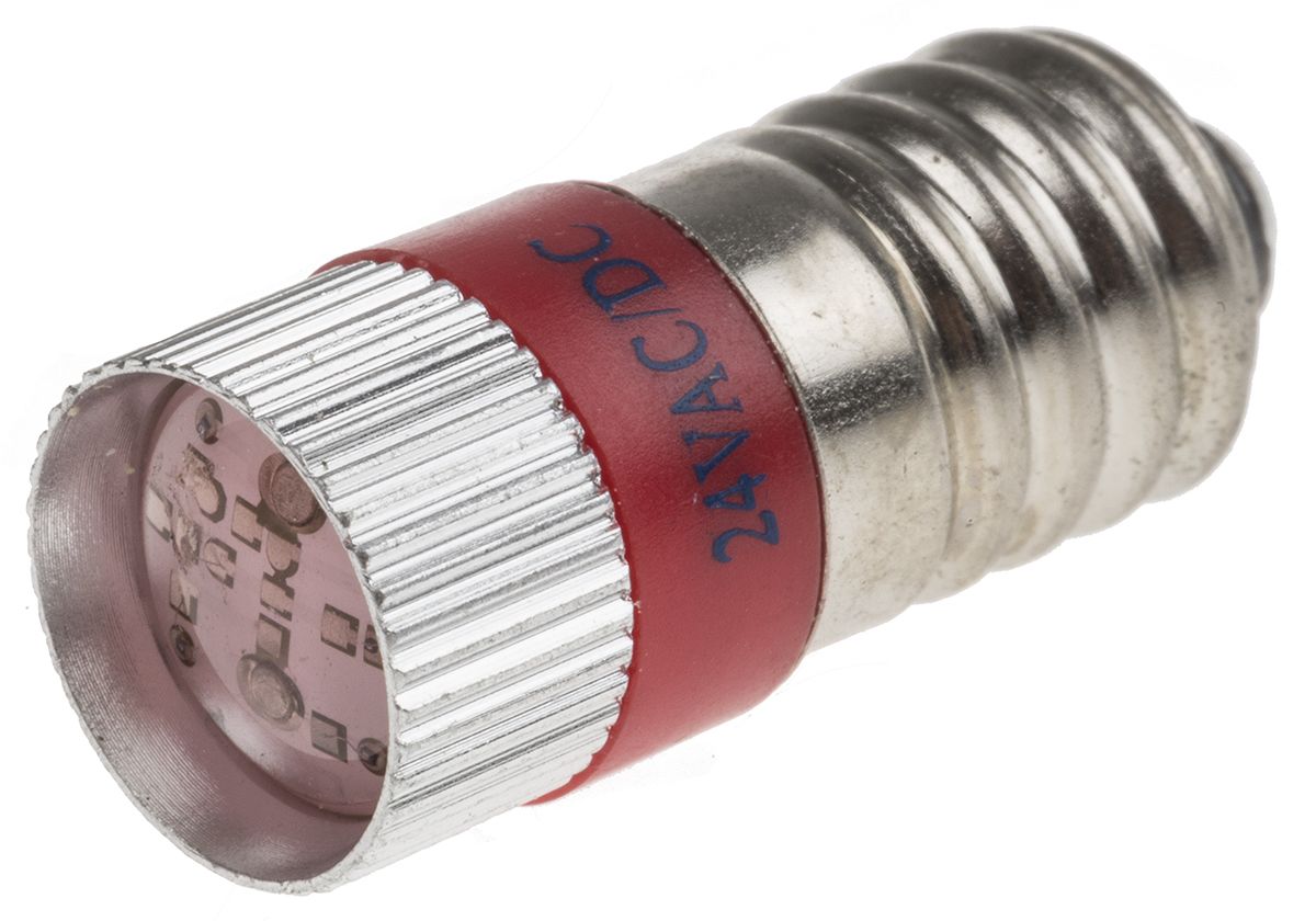 LED Indicator Lamp E10 Red Multichip 10mm Dia 24V Dc RS led-indicator-lamp-e10-red-multichip-10mm-dia-24v-dc-rs