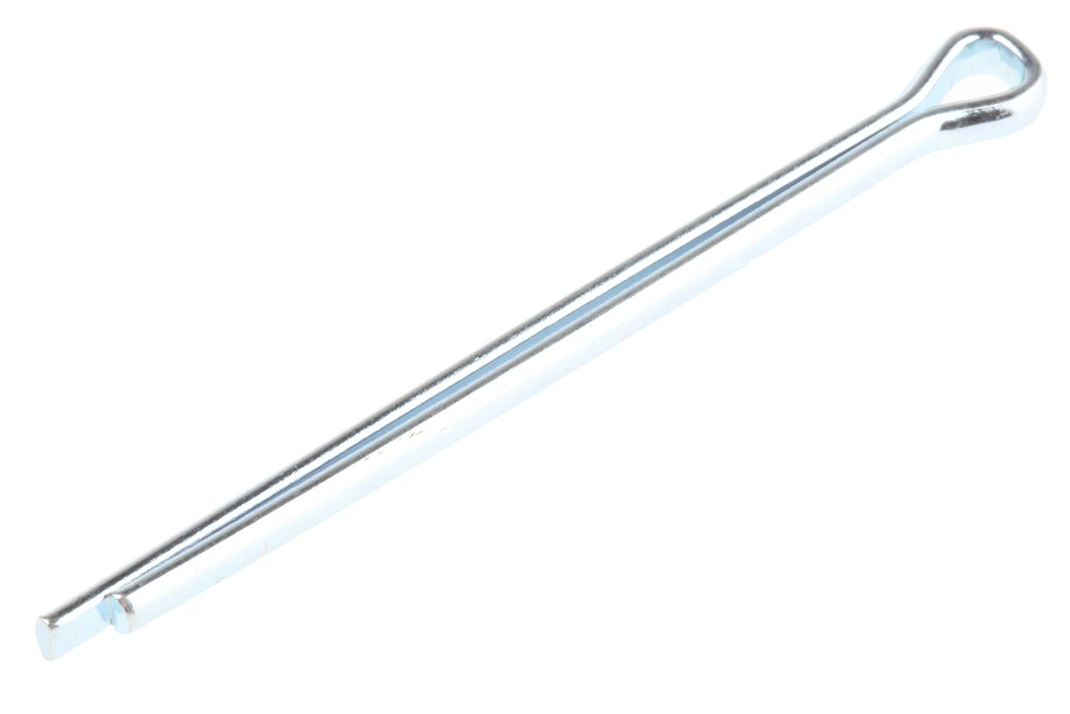 38 1mm Bright Zinc Plated Steel Split Pin 2 38mm Diameter RS 38-1mm-bright-zinc-plated-steel-split-pin-2-38mm-diameter-rs