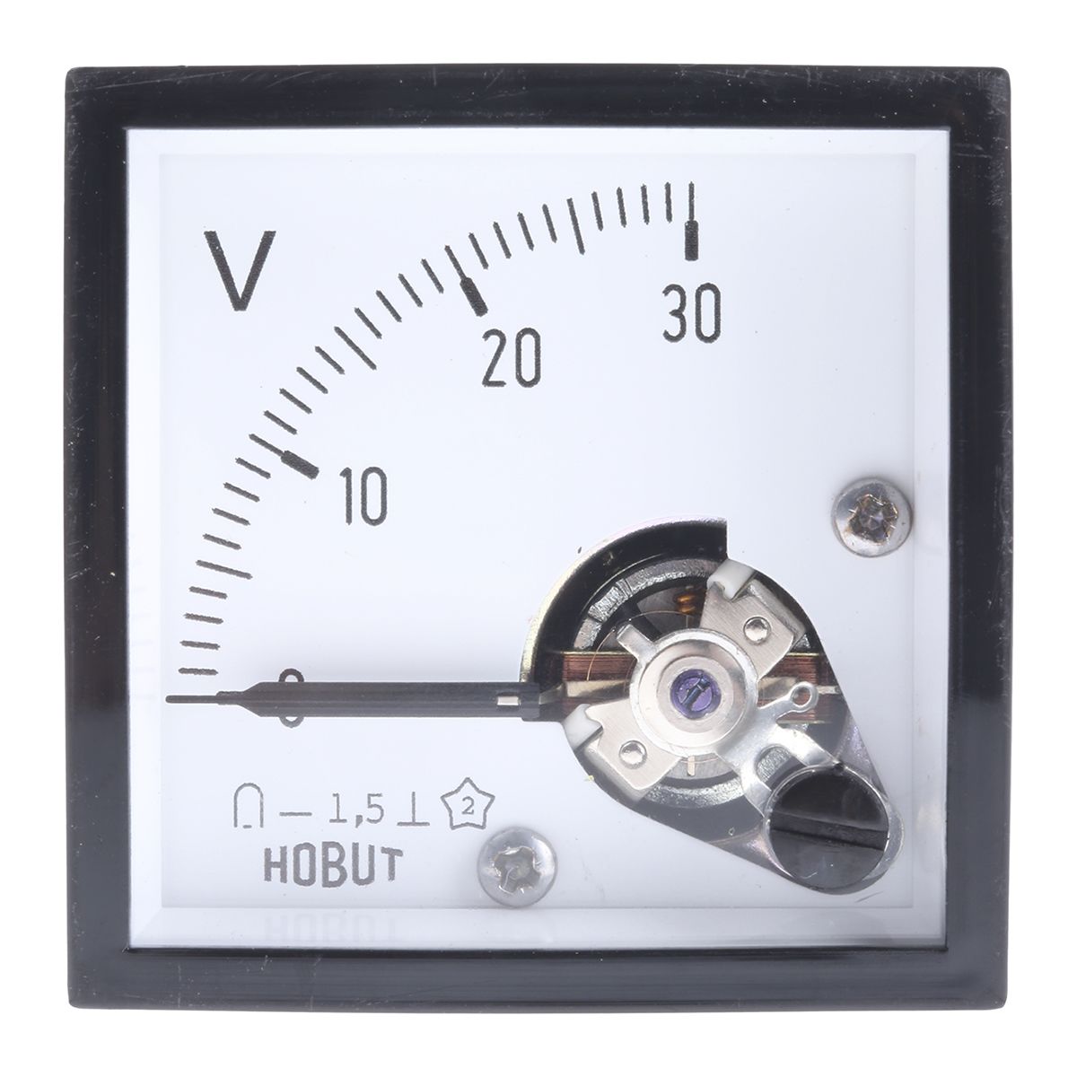 D481MCS30V 2 001 HOBUT Analogue Voltmeter DC 45 X 45 Mm RS