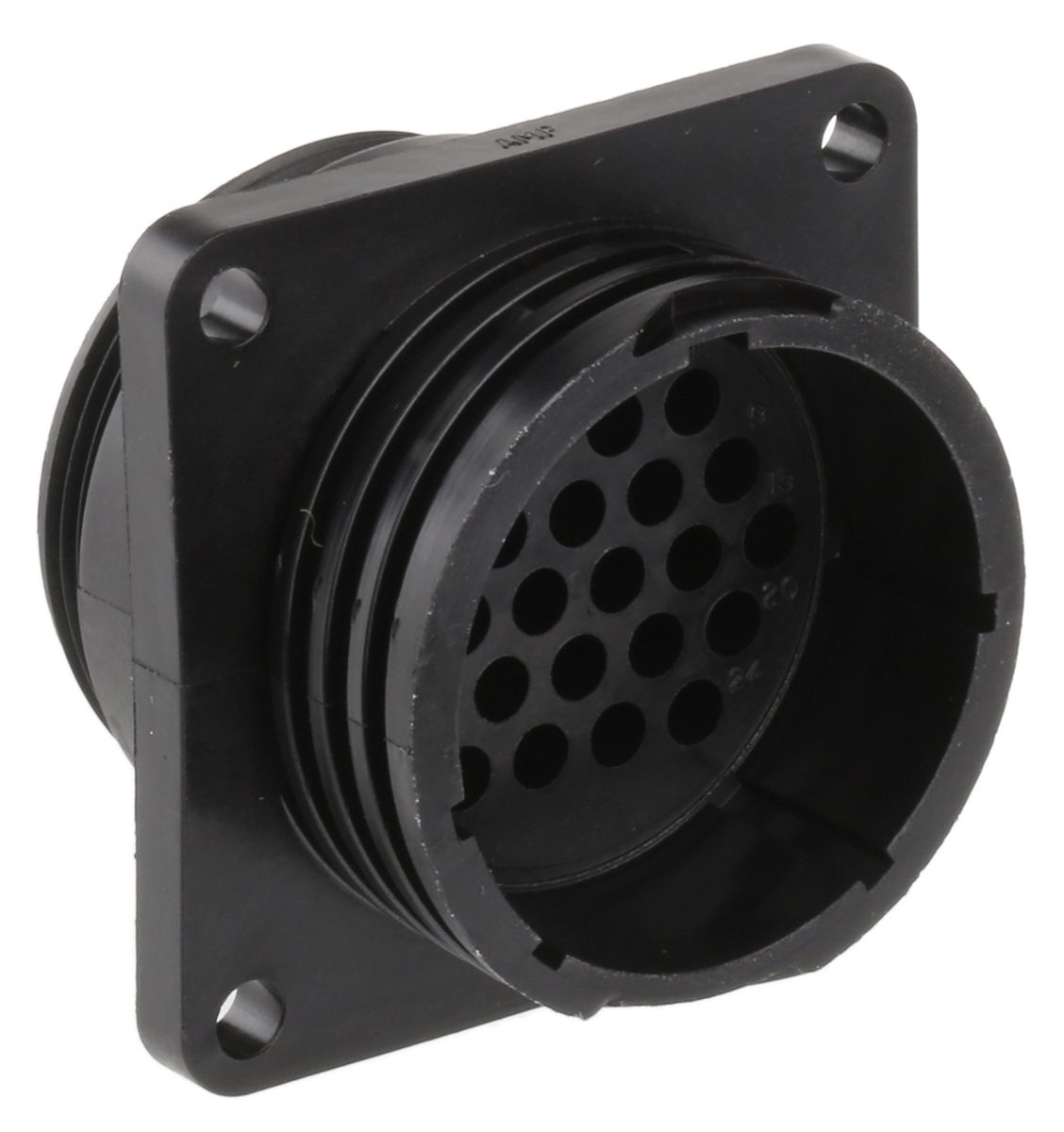 206838-1 | Conector circular TE Connectivity hembra serie CPC Series 1 de 24 vías macho, tamaño ...