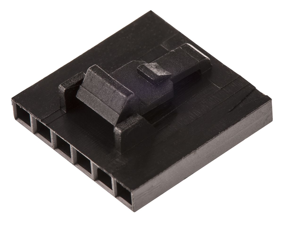 Carcasa de conector TE Connectivity 104257-5, Serie AMPMODU MTE, paso: 2.54mm, 6 contactos, 1 ...