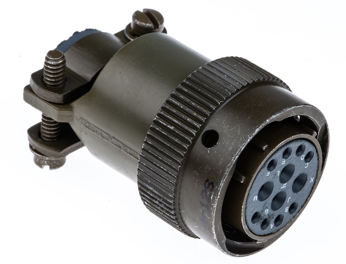 KPT06F14-12S | Connecteur cylindrique Mâle, 12 Contacts, Femelle, ITT Cannon, A souder | RS