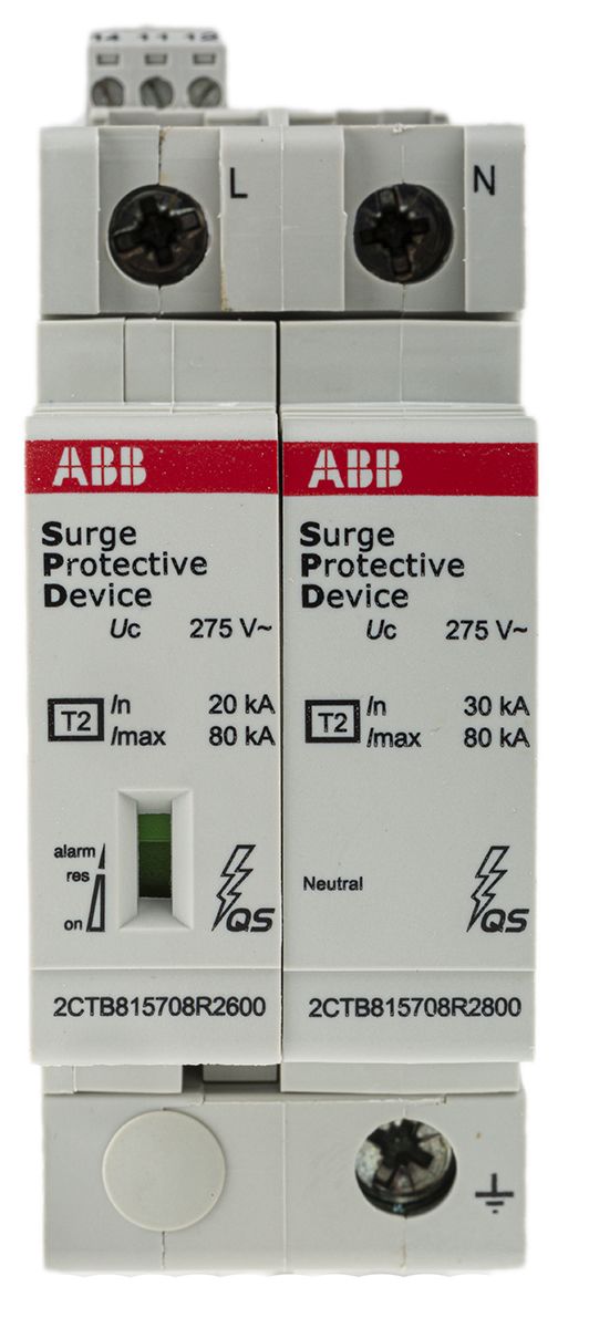 2CTB815708R0200 OVR T2 1N 80-275s P TS QS | Dispositivo de protección frente a transitorios ABB ...