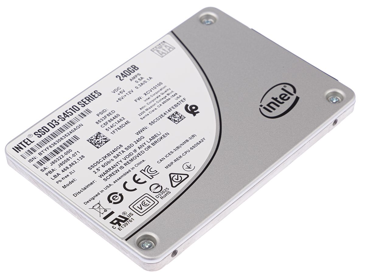 SSDSC2KB240G801 | Intel ソリッドステートドライブ SSD 内蔵 AES-256 240 GB SATA III 6 ...