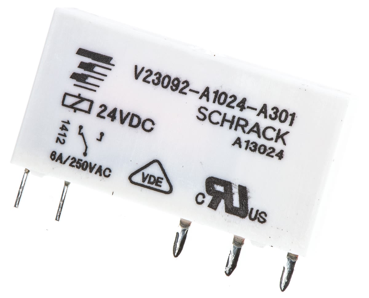 V23092-A1024-A301 2-1393236-4 | TE Connectivity PCB Mount Power Relay ...