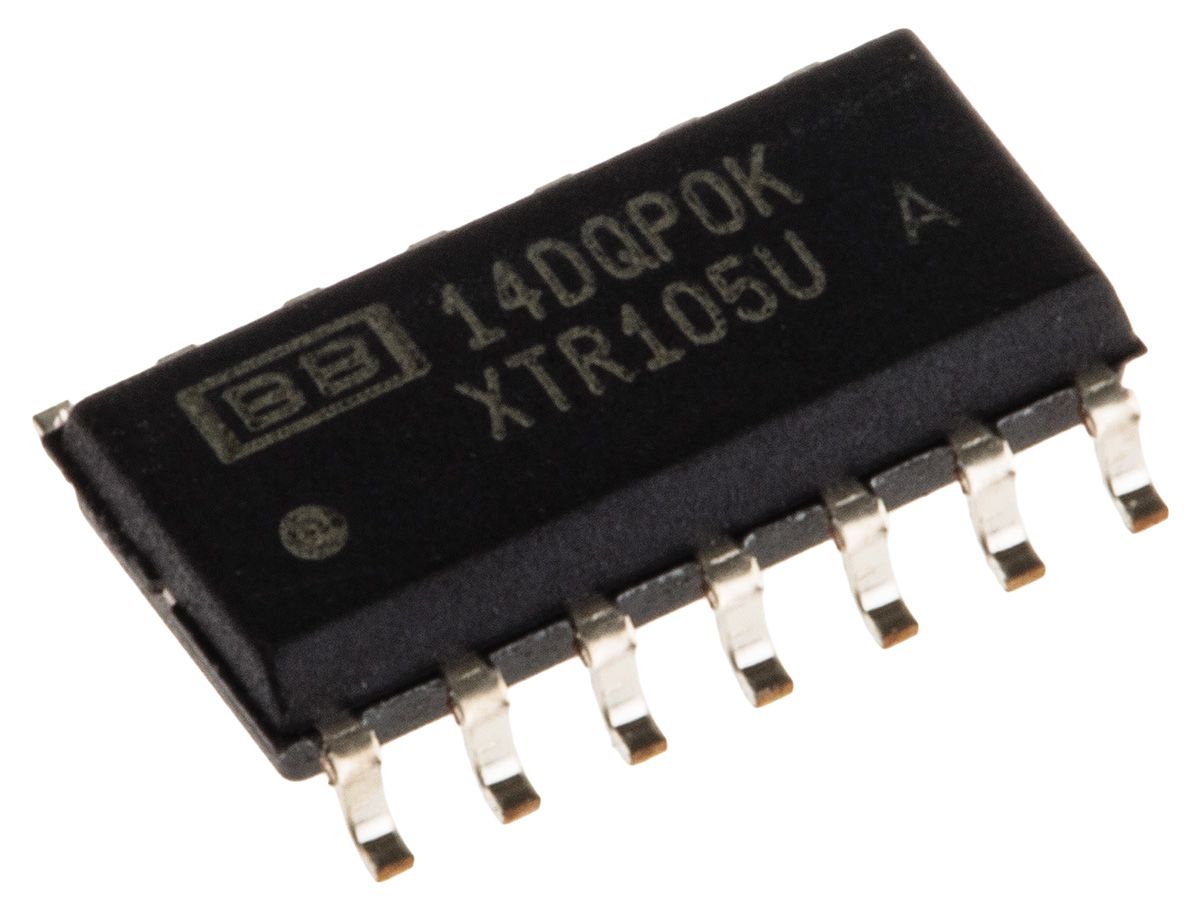 XTR105UA Texas Instruments, 4 → 20 mA Current Loop Transmitter 14-Pin SOIC | RS