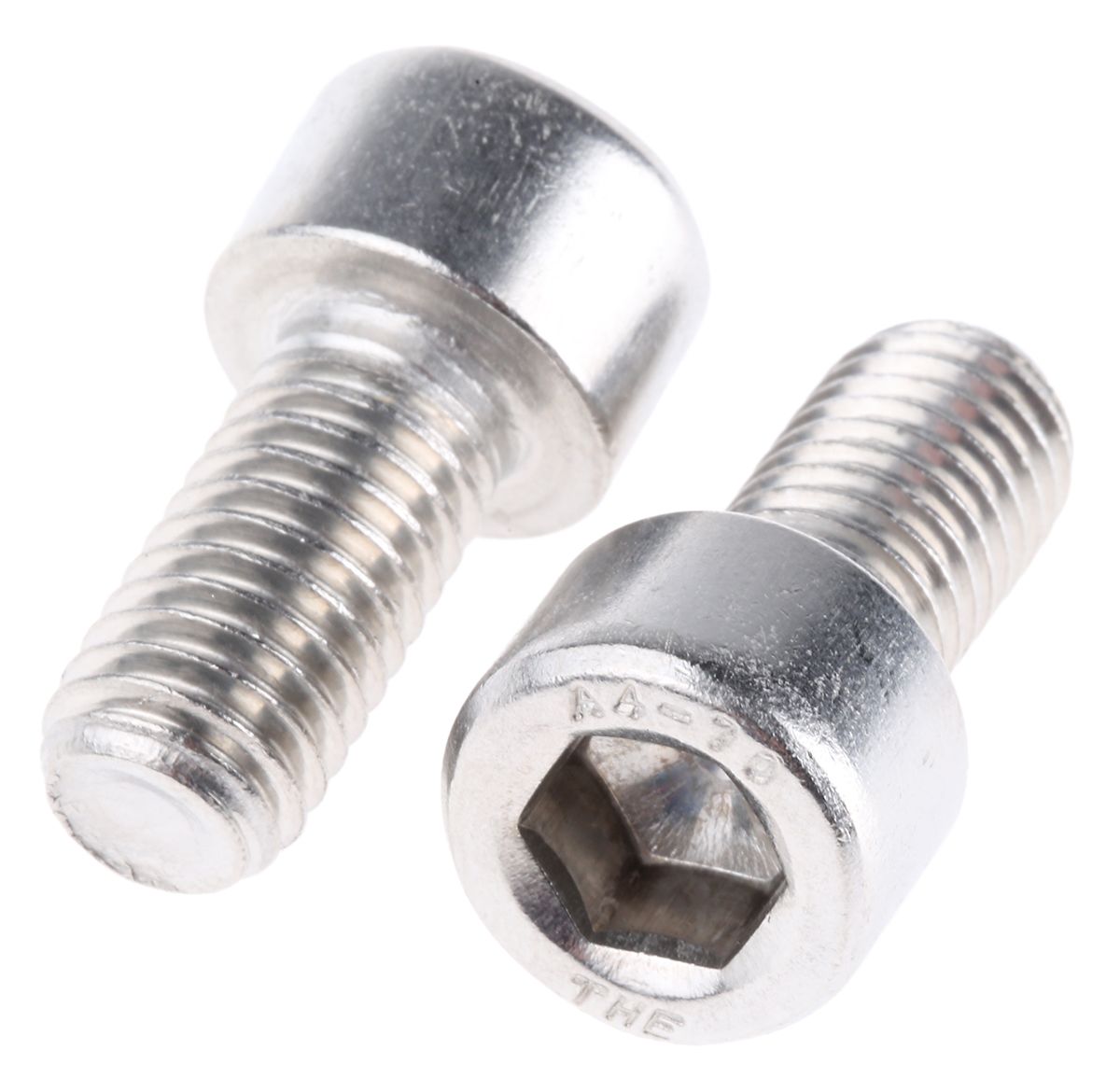 RS PRO Plain Stainless Steel Hex Socket Cap Screw, DIN 912, M10 x 20mm | RS