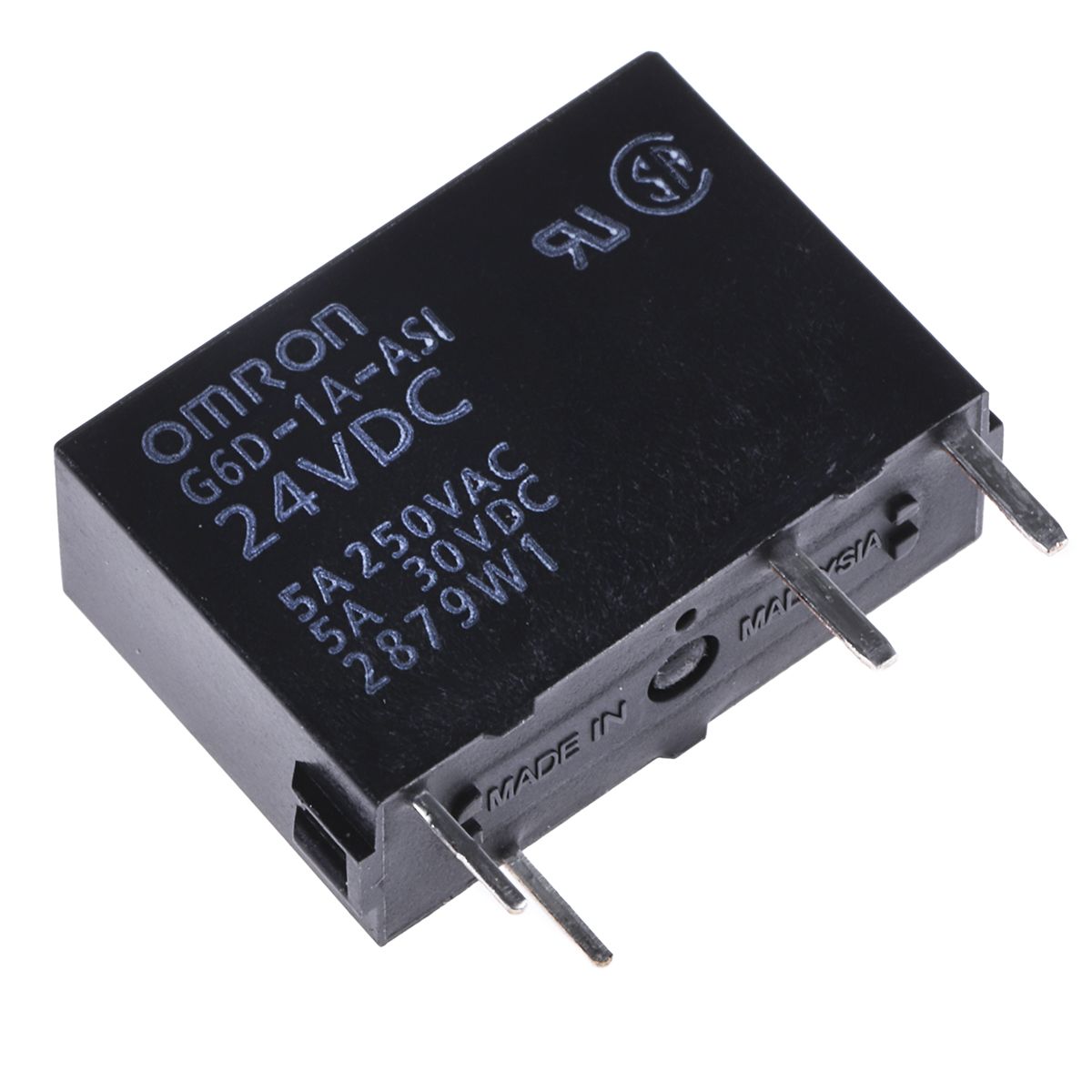 G6d 1a Asi Dc24 Omron Pcb Mount Power Relay 24v Dc Coil 5a