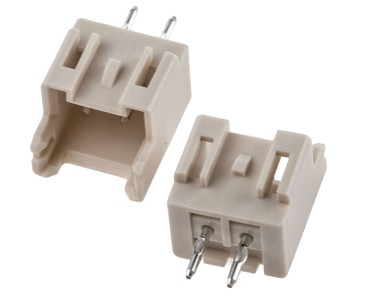 B02B-XASK-1 (LF)(SN) | File di contatti PCB JST, 2 vie, 1 fila, passo 2.5mm | RS