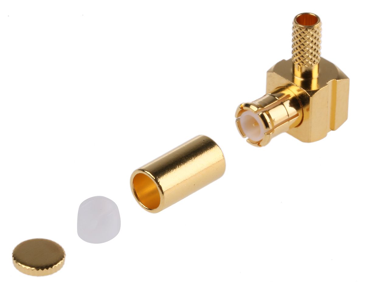 MCX1112A1-3GT30G-5-50 | Amphenol RF 50Ω Right Angle Cable Mount, MCX Connector , Plug, RG174/U ...