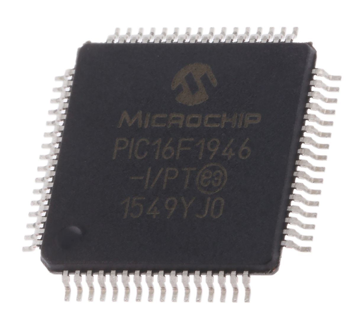 Microchip PIC16F1946-I/PT, 8bit PIC Microcontroller, PIC16F, 32MHz, 14 kB Flash, 64-Pin TQFP | RS
