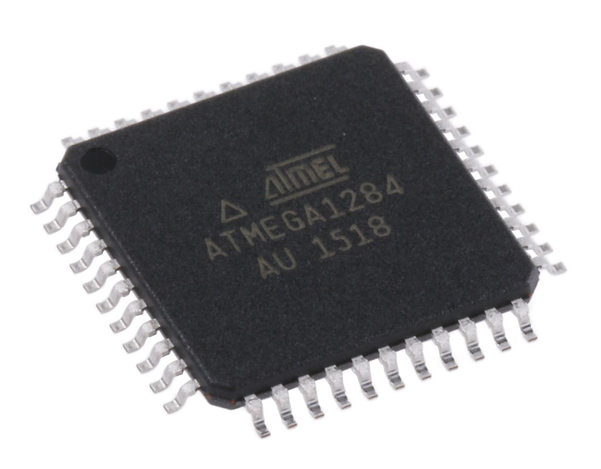 Atmel ATMEGA1284-AU AVR 8 bit, 20MHz, programmi 128 kB, RAM 16 kB, 4 kB, TQFP 44 Pin | RS