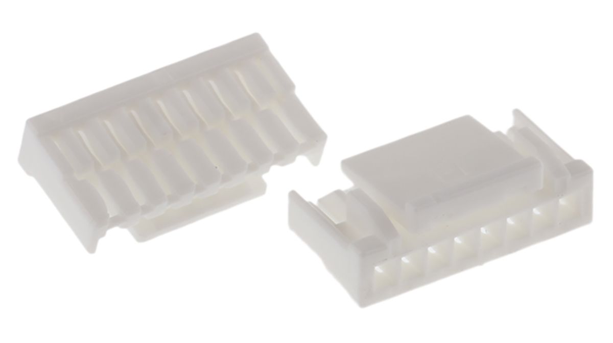 GHR-08V-S | JST, GH Connector Housing, 1.25mm Pitch, 8 Way, 1 Row Right Angle, Straight | RS