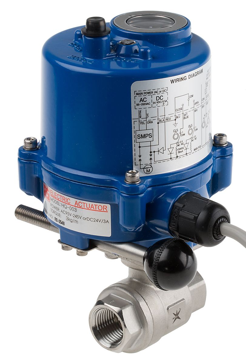 RS PRO Motorised Valve Ball Type 1000 Psi RS RS PRO Motorised Valve Ball Type 1000 Psi RS