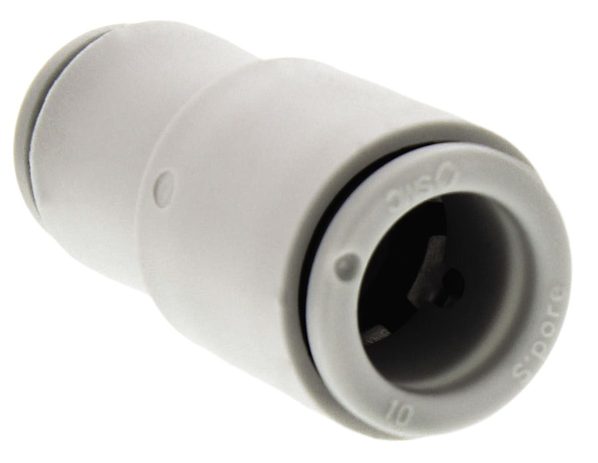 KQ2H08-10A | SMC KQ2 Series Straight Tube-to-Tube Adaptor, Push In 8 mm to Push In 10 mm, Tube ...