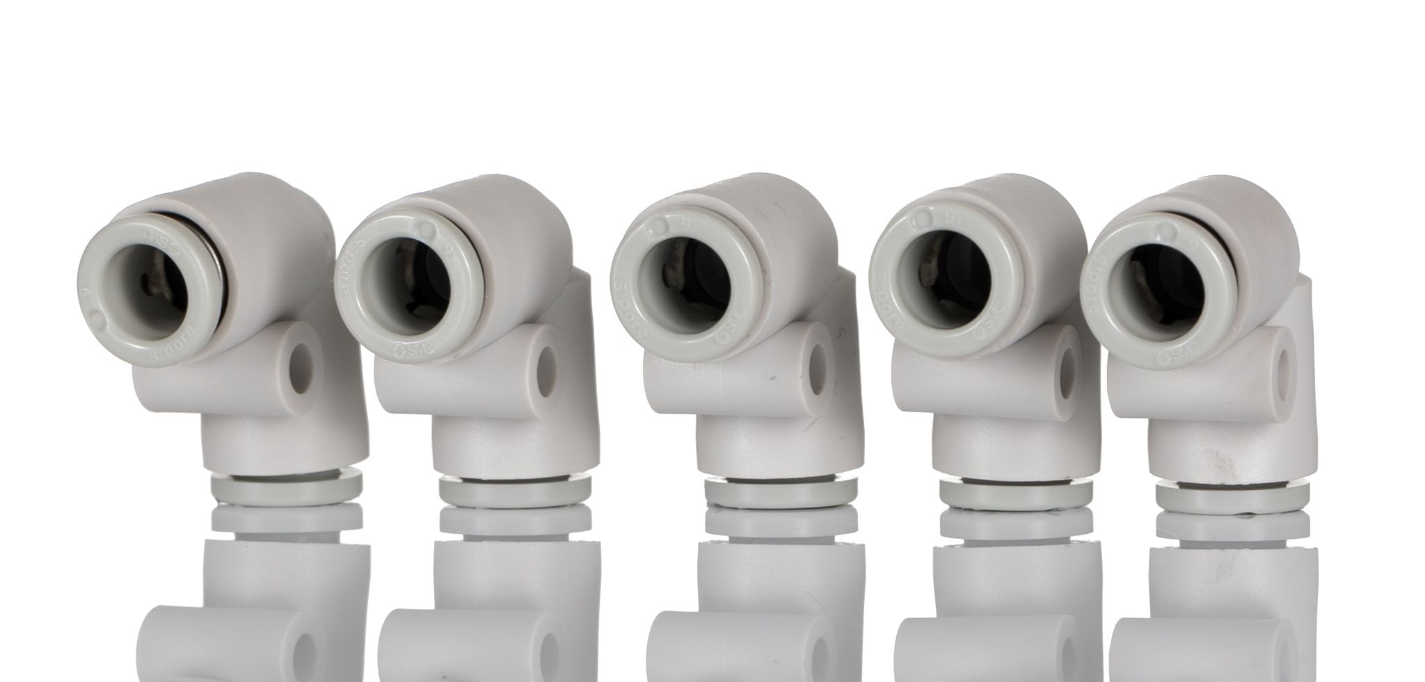 KQ2L06-00A | SMC KQ2 Series Elbow Tube-toTube Adaptor, Push In 6 mm to Push In 6 mm, Tube-to ...