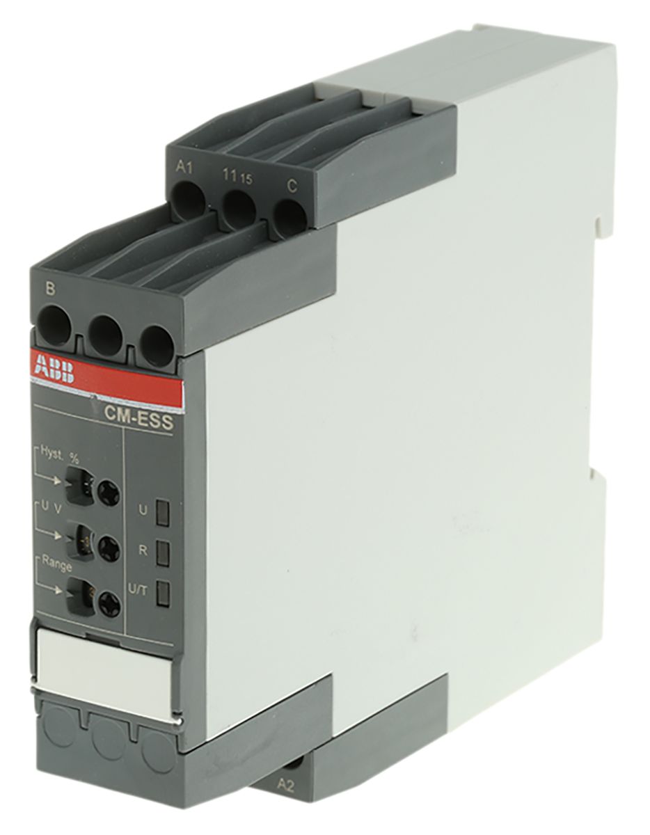 1SVR730830R0300 CM-ESS.1S | ABB DIN Rail Voltage Monitoring Relay, 3→30 V, 6→60 V, 30→300 V, 60→ ...