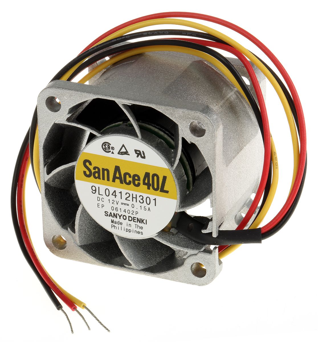 山洋電気 軸流ファン 電源電圧:12 V Dc Dc 40 X 40 X 28mm 9l0412h301 Rs