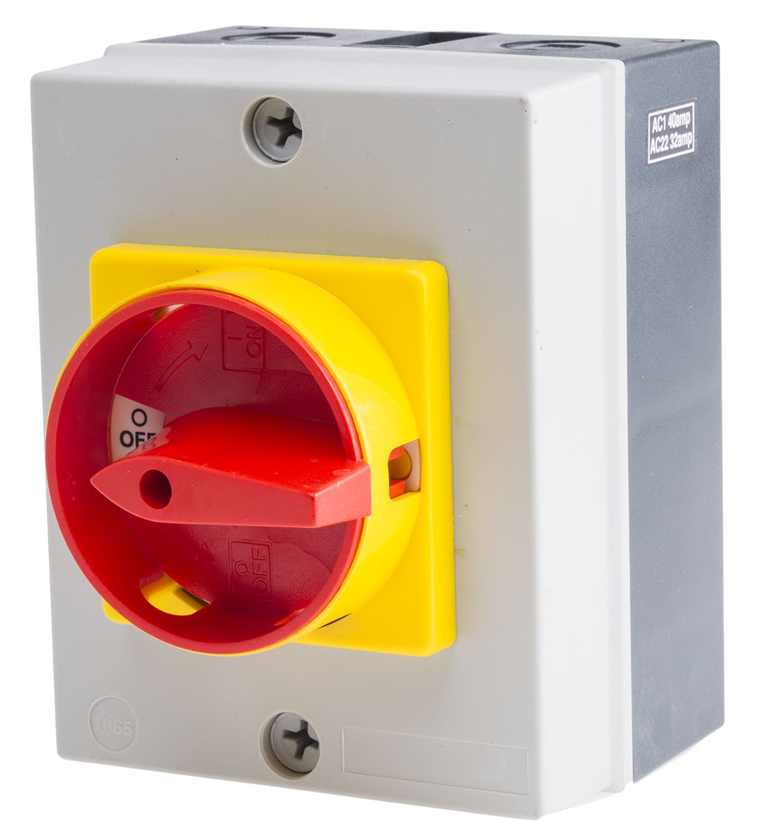 RS PRO 3P Pole Panel Mount Isolator Switch - 40A Maximum Current, 18 ...
