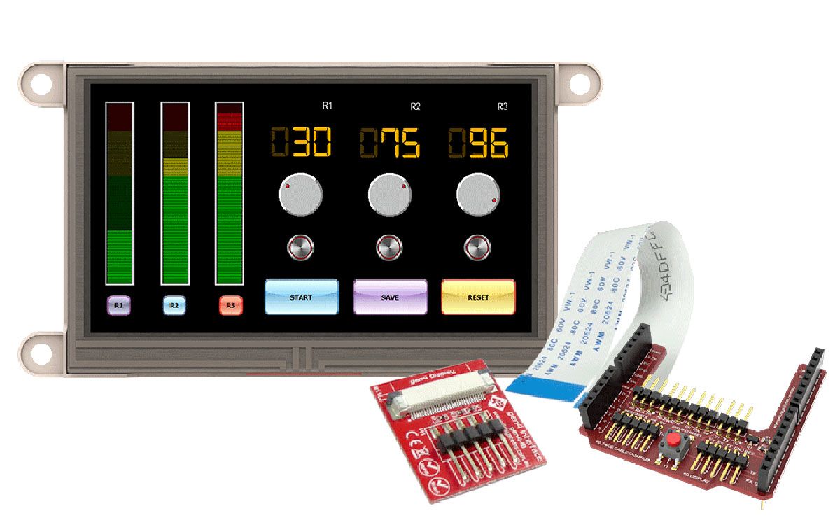 Gen4 Ulcd 43dt Ar 4d Systems Gen4 43in Arduino Compatible Display With Resistive Touch