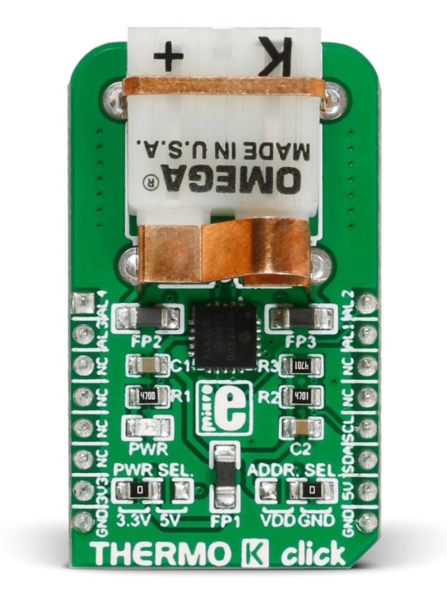 MIKROE-2501 | MikroElektronika THERMO K click Temperature Sensor mikroBus Click Board for ...
